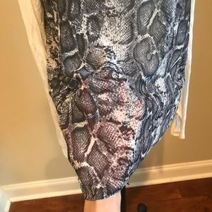 Maude | Tops | Long Sleeve Sheer Snake Skin Top | Poshmark